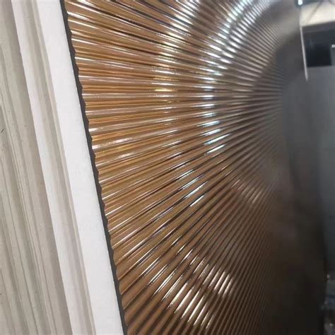 5mm 8mm 10mm V Groove Patterned Glass Fluted Glass For Partition Walls