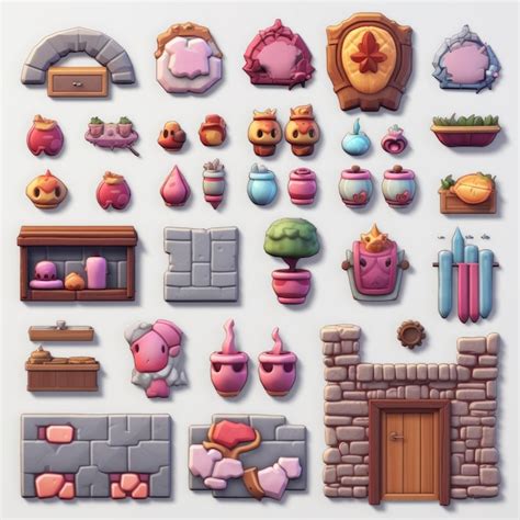 Premium Photo A Collection Of Different Items Including A Shelf With