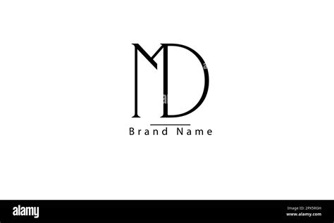 Md Dm M D Abstract Vector Logo Monogram Template Stock Vector Image And Art Alamy