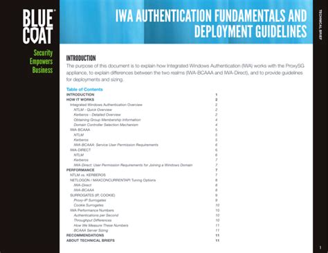 IWA Authentication Fundamentals Deployment Guide