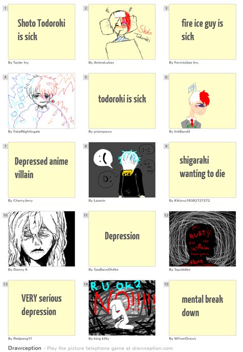 Shoto Todoroki Is Sick Drawception
