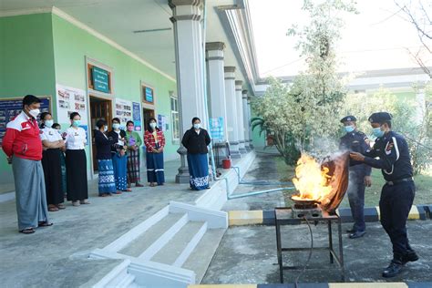 ဥတ္တရခရိုင်စုပေါင်းရုံးရှိ ဌာနဆိုင်ရာဝန်ထမ်းများအား မီးဘေးအန္တရာယ် အသိပညာပေး ဟောပြောခြင်းနှင့