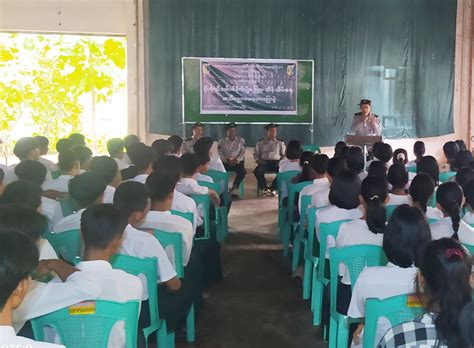 ပေါင်းတည်မြို့နယ် အ ထ က မင်းကွက် ၌ မိုးရာသီသစ်ပင်စိုက်ပျိုး၊ ပြုစု၊ ထိန်းသိမ်းရေး အသိပညာပေးဟောပ