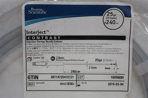 New Boston Scientific Interject Contrast Injection Therapy Needle