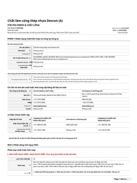 Msds Devcon Pdf