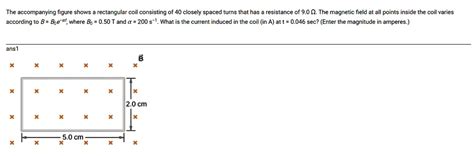 solved the accompanying figure shows rectangular coil consisting of 40