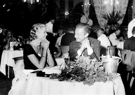 Grace Kelly And Oleg Cassini Dining In Cannes Gracefilm