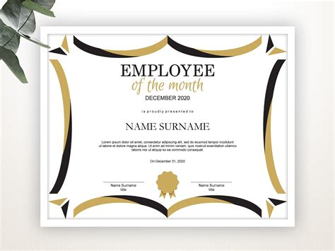 Employee Of The Month Free Printable Paper