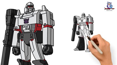 How To Draw Megatron G Decepticon Transformers Art Tutorial Youtube