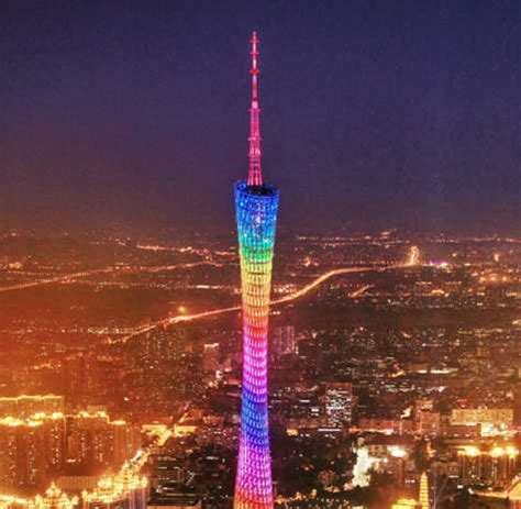 广州小蛮腰塔身LED广告 广州塔广告 广州地标广告 地标广告 全媒通