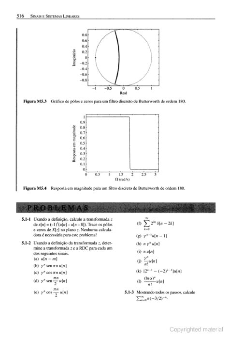 Alguns Exercicios Do Livro Lathi Sinais E Sistemas Lineares Docsity