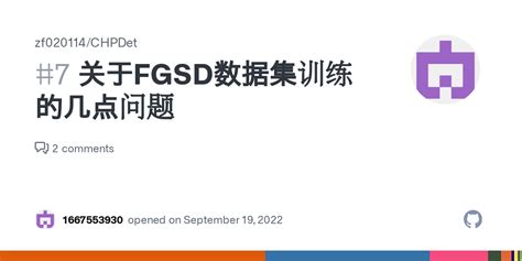 关于FGSD数据集训练的几点问题 Issue zf CHPDet GitHub