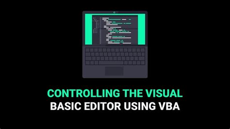 how to control the visual basic editor with vba youtube