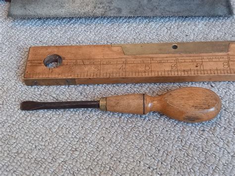 Vintage Screwdriver Brass Furrel In Superb Used Condition Stright From A Retired Jioners Tool