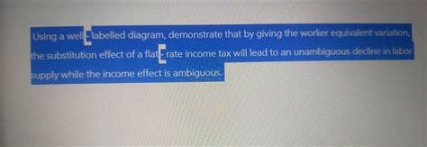 Solved Using A Well Labelled Diagram Demonstrate That By