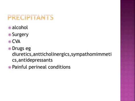 Acute And Chronic Urinary Retention Ppt