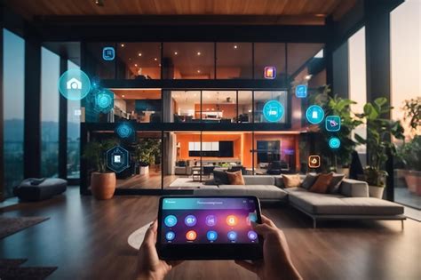 Premium Photo Modern Smart Home Management System Using Augmented Reality Smart Building The