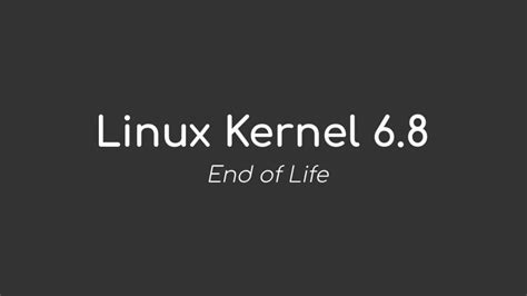 On Linkedin Linux Kernel 6 8 Reaches End Of Life Users