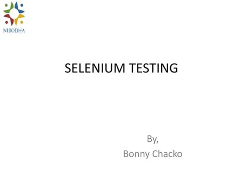 Selenium Testing Pptx