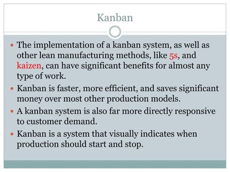 Kanban Kaizen Pptx
