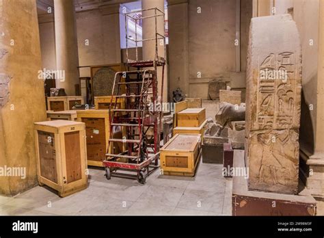 CAIRO EGYPT JANUARY 27 2019 Various Exhibits In The Egyptian