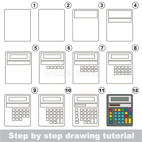 Tutorial Pentru Copiii Preșcolari Stock Vector Ilustrare Din Lucru Calculator 89913305