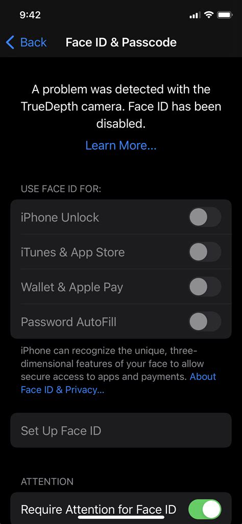face id was problem apple community