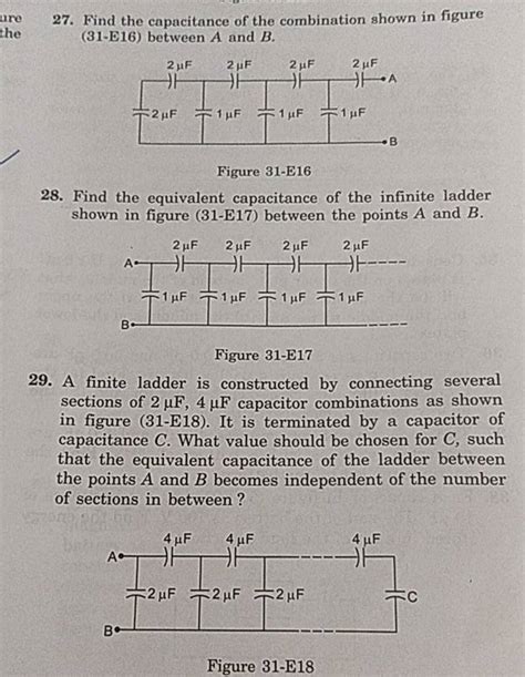 27 Find The Capacitance Of The Combination Shown In Figure 31 E16 Betw