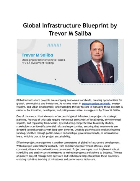 Global Infrastructure Blueprint By Trevor M Salibapdf