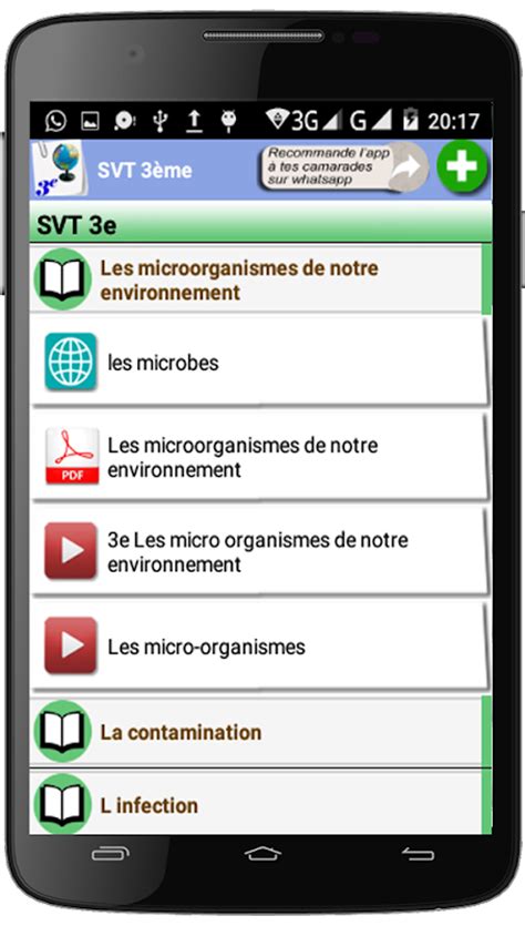 Svt 3ème Apk Para Android Descargar