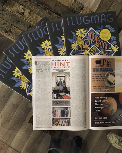 Slug Magazine Hint® Utah Branding Agency For Startups Beauty