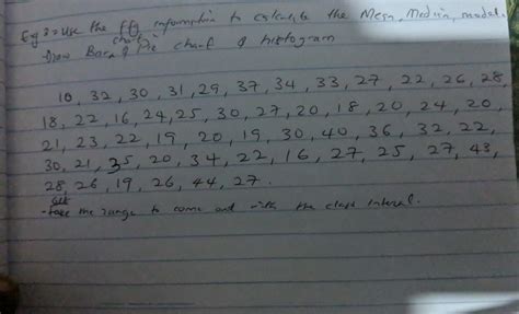 Solved Eg 3 Use The Ffg Infurmation To Cslolite The Mesn Chegg