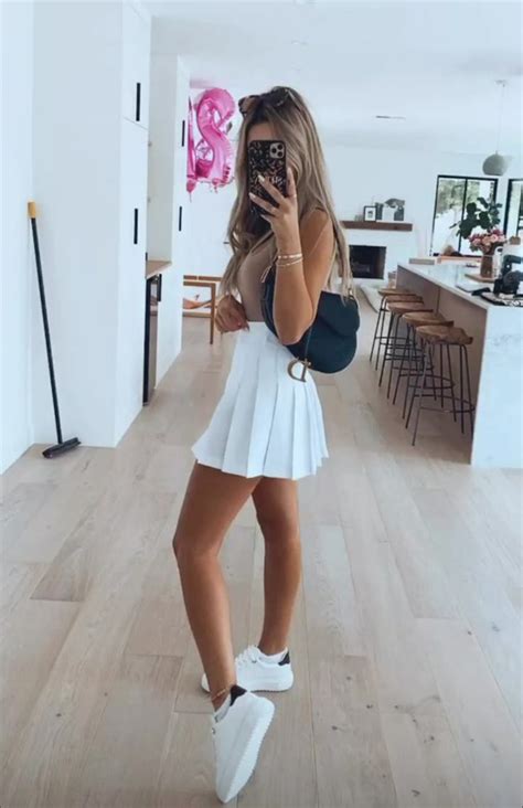 Pin By Dalia Rebollo On Vibe White Tennis Skirt White Tennis Dress