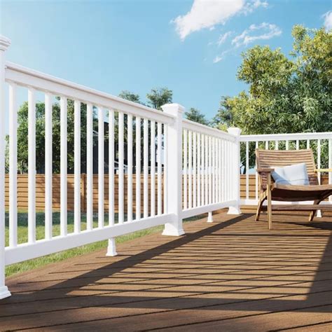 Trex Select 6 Ft X 42 In Classic White Composite Deck Rail Kit In The