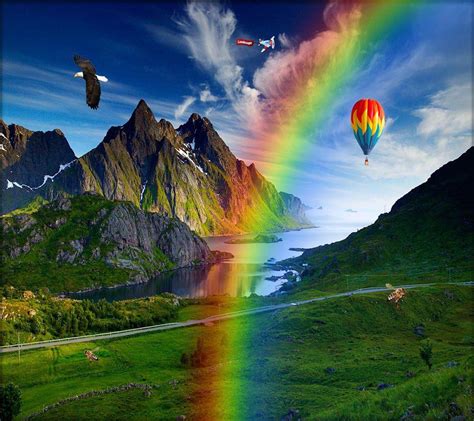 Rainbow Nature Wallpapers Top Free Rainbow Nature Backgrounds