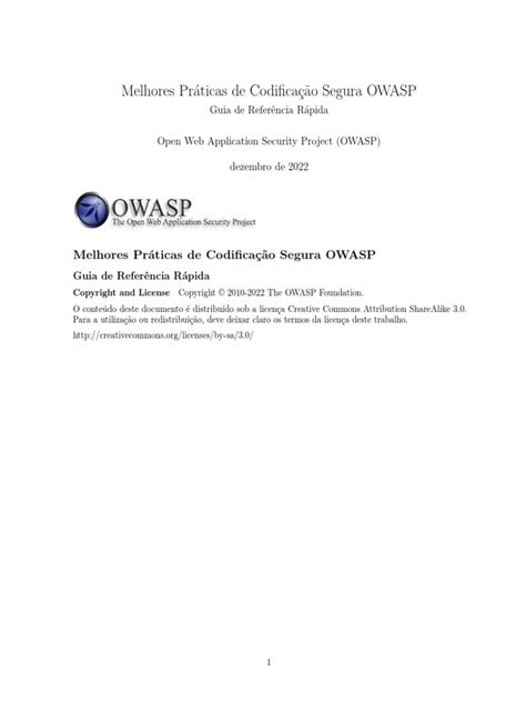 Owasp Scp Quick Reference Guide Pt Br Pdf Autenticação