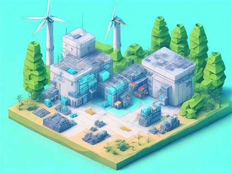 Premium Ai Image Isometric D Laboratory Design For Clean And