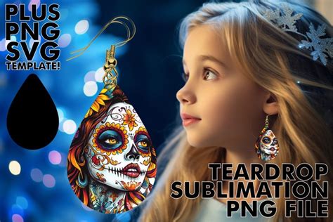 LUMINOUS TEARDROP EARRINGS PNG Halloween 4705895