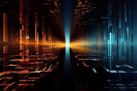 Premium Ai Image Digital Data Streams