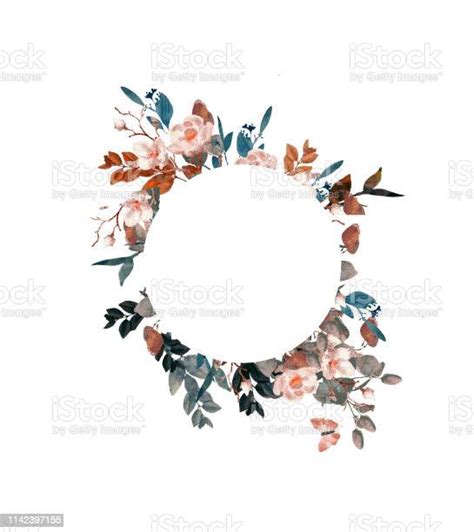 손으로 그린 수채화 꽃 화 환 흰색 바탕에 화 환 꽃 프레임 수채화 꽃 모란과 장미 그림 손으로 그린 흰색 배경에 고립입니다 0명에 대한 스톡 벡터 아트 및 기타 이미지