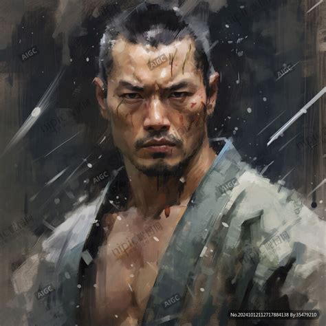 Ai创作图电影原画插画 Cgi艺术家 写实人物插画 数字肖像插画 日本艺术家 插画男 日本数码艺术 厚涂插画 电影插画原画海报 武士人物油画 功夫插画人物插图 电影原画 厚涂手绘nipic