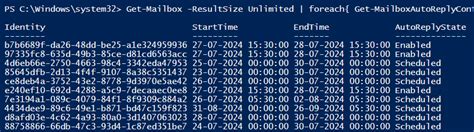 Get Mailbox Auto Reply Configurations In M365