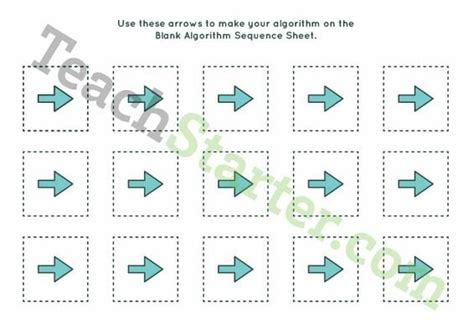 15 step algorithm sequence sheet lower primary teach starter