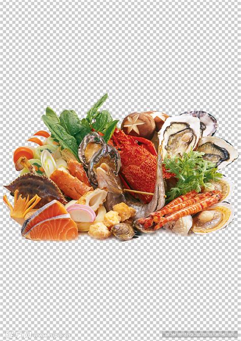 海鲜素材设计图 餐饮美食 生活百科 设计图库 昵图网