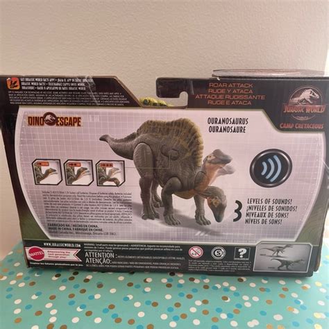 Mattel Toys Nib Jurassic World Ouranosaurus Roar Attack Camp