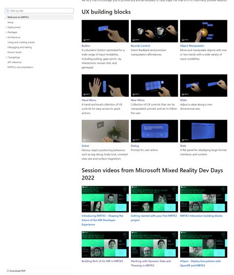 2022 08 31 22 27 06 Mixed Reality Toolkit 3 Developer Documentation
