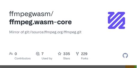 GitHub Ffmpegwasm Ffmpeg Wasm Core Mirror Of Git Source Ffmpeg Org