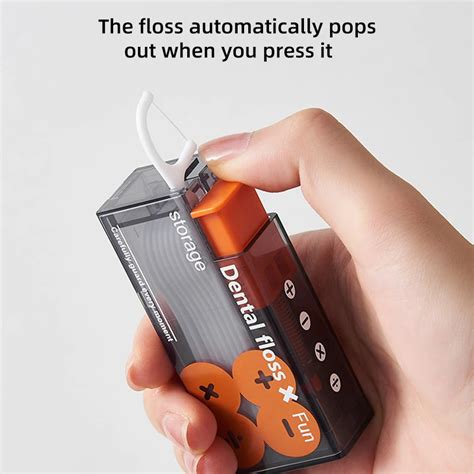 Portable Floss Dispenser Automatic Pop Up Dental Floss Storage Box