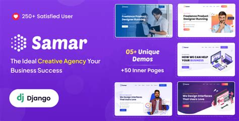 Samar Creative Agency Bootstrap Django Template By Dexignzone Themeforest