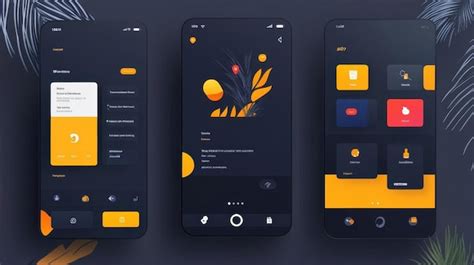 Dark Mode Mobile App UI Design Premium AI Generated Image Dark Mode Mobile App UI Design Premium AI Generated Image